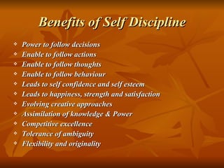 Will Power & Self Discipline | PPT