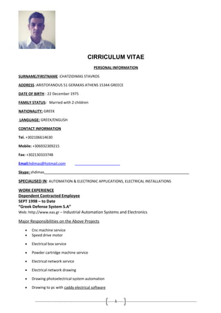 CIRRICULUM VITAE2015 - Modified 05.09.15