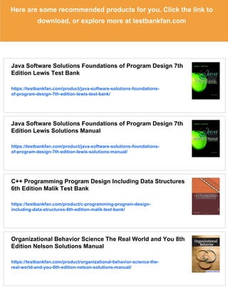 Java Foundations Introduction to Program Design and Data Structures 4th ...