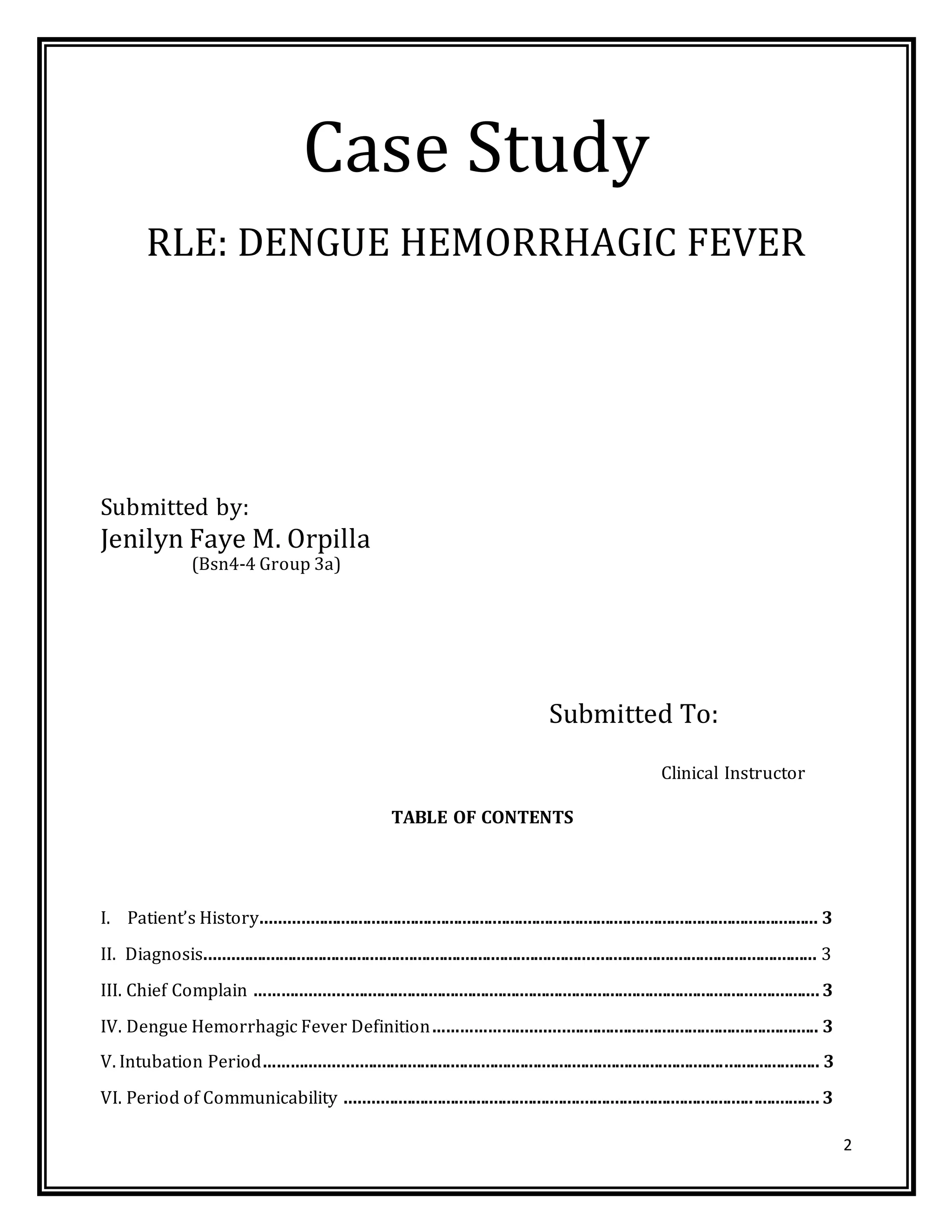 164636729 dengue-fever-case-study | DOCX