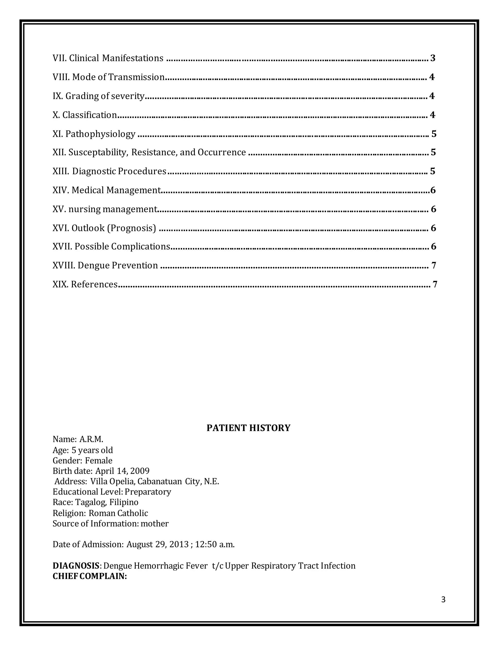 164636729 dengue-fever-case-study | DOCX