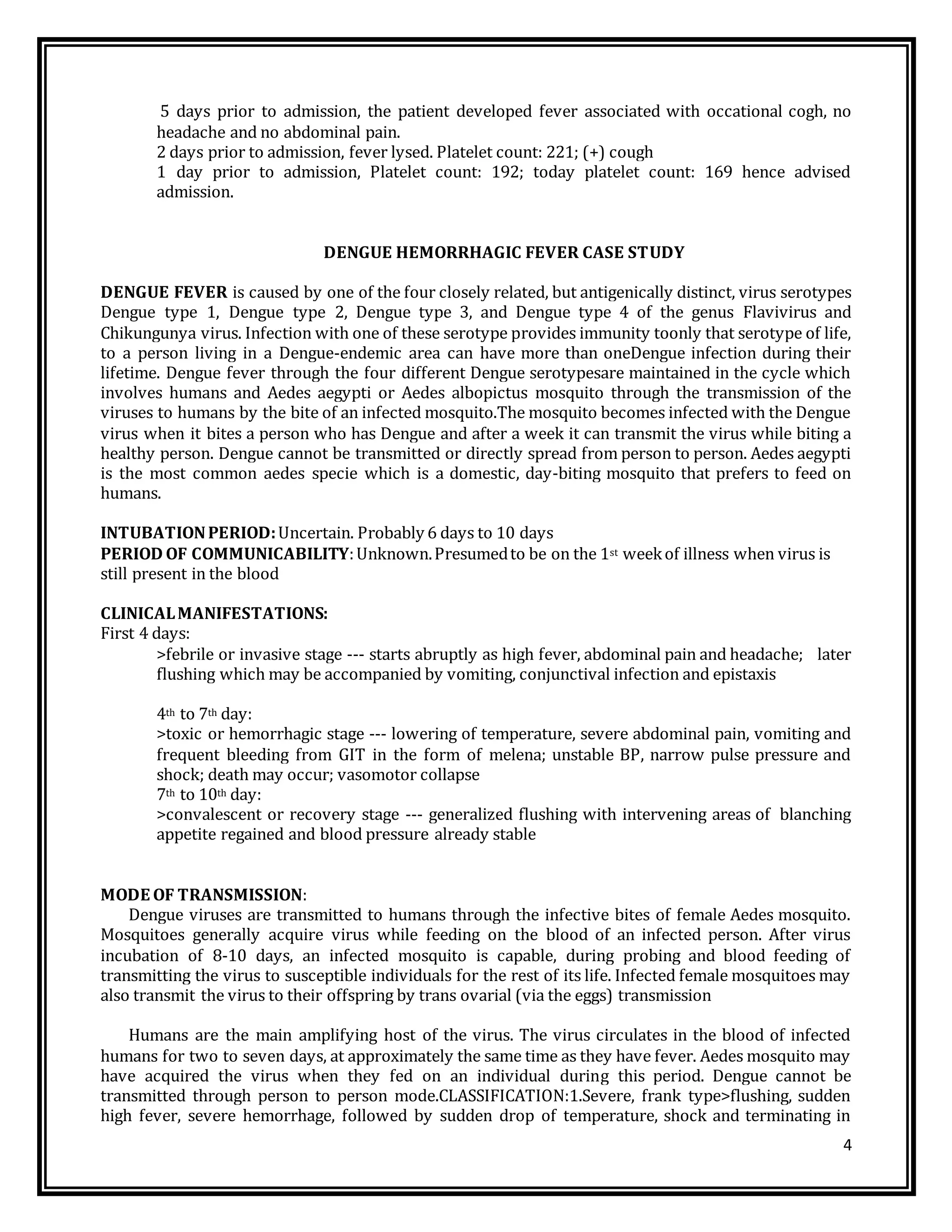 164636729 dengue-fever-case-study | DOCX