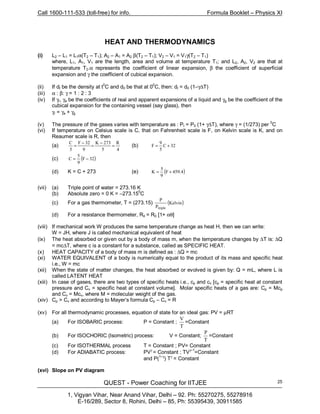 16469890 formula-booklet-physics-xi | PDF