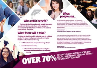 University Roadshow Brochure | PPT