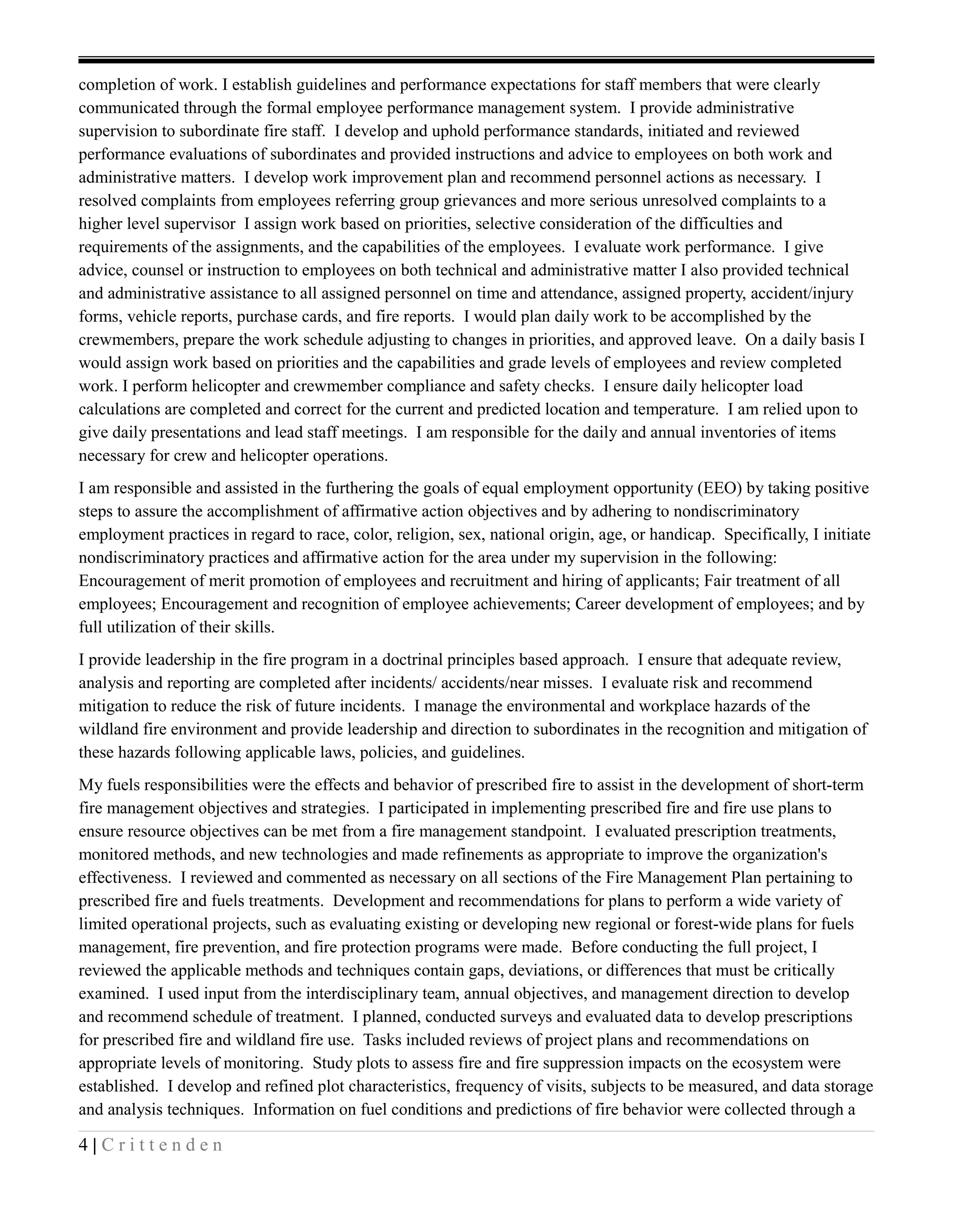 Ben Crittenden Resume 2017 | DOC