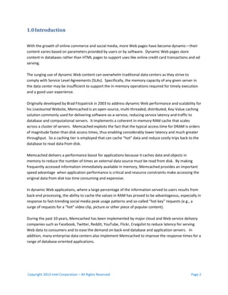 Configuration and Deployment Guide For Memcached on Intel® Architecture | PDF