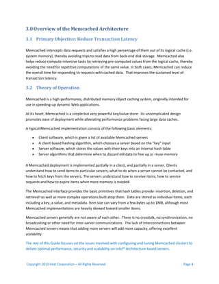 Configuration and Deployment Guide For Memcached on Intel® Architecture | PDF