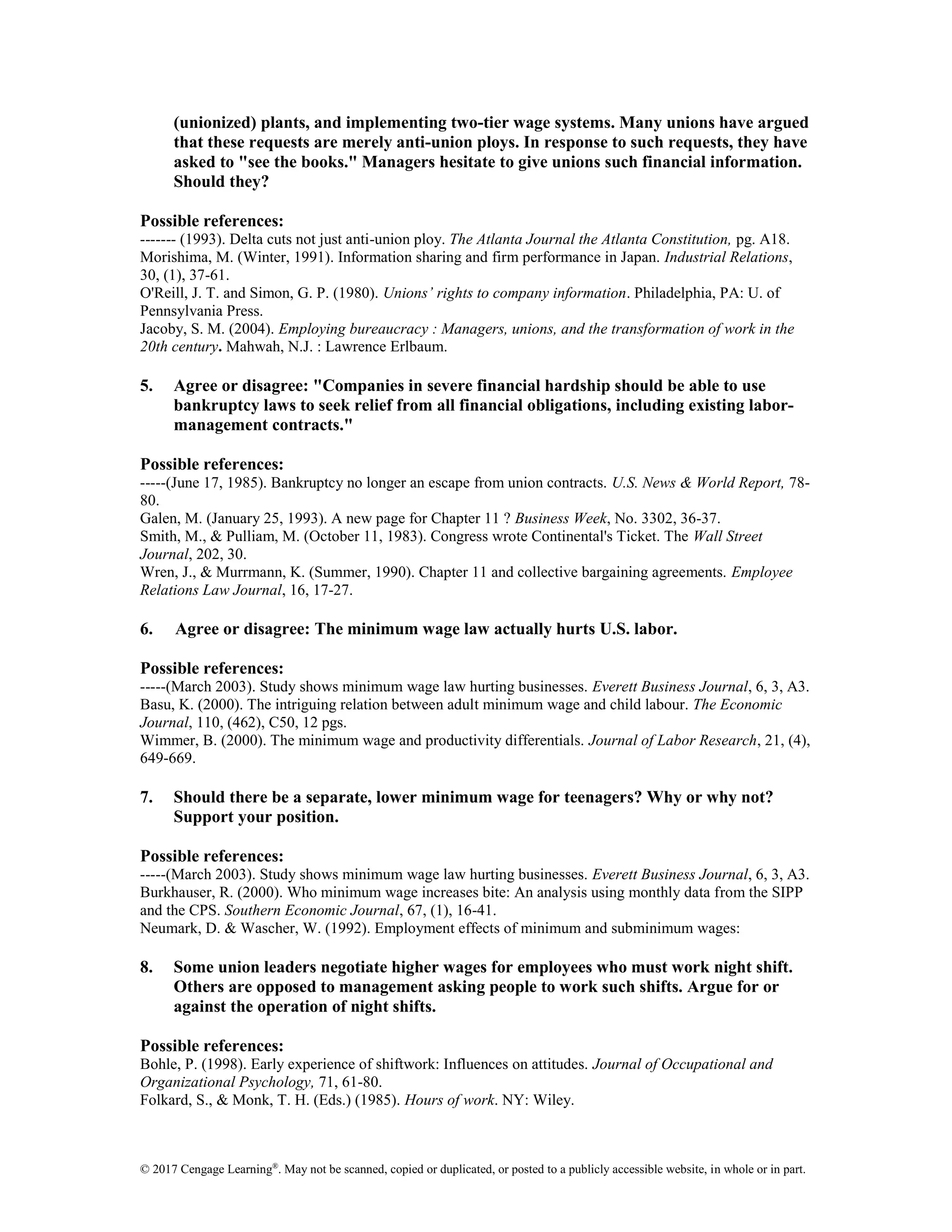 Labor Relations Process 11th Edition Holley Solutions Manual | PDF