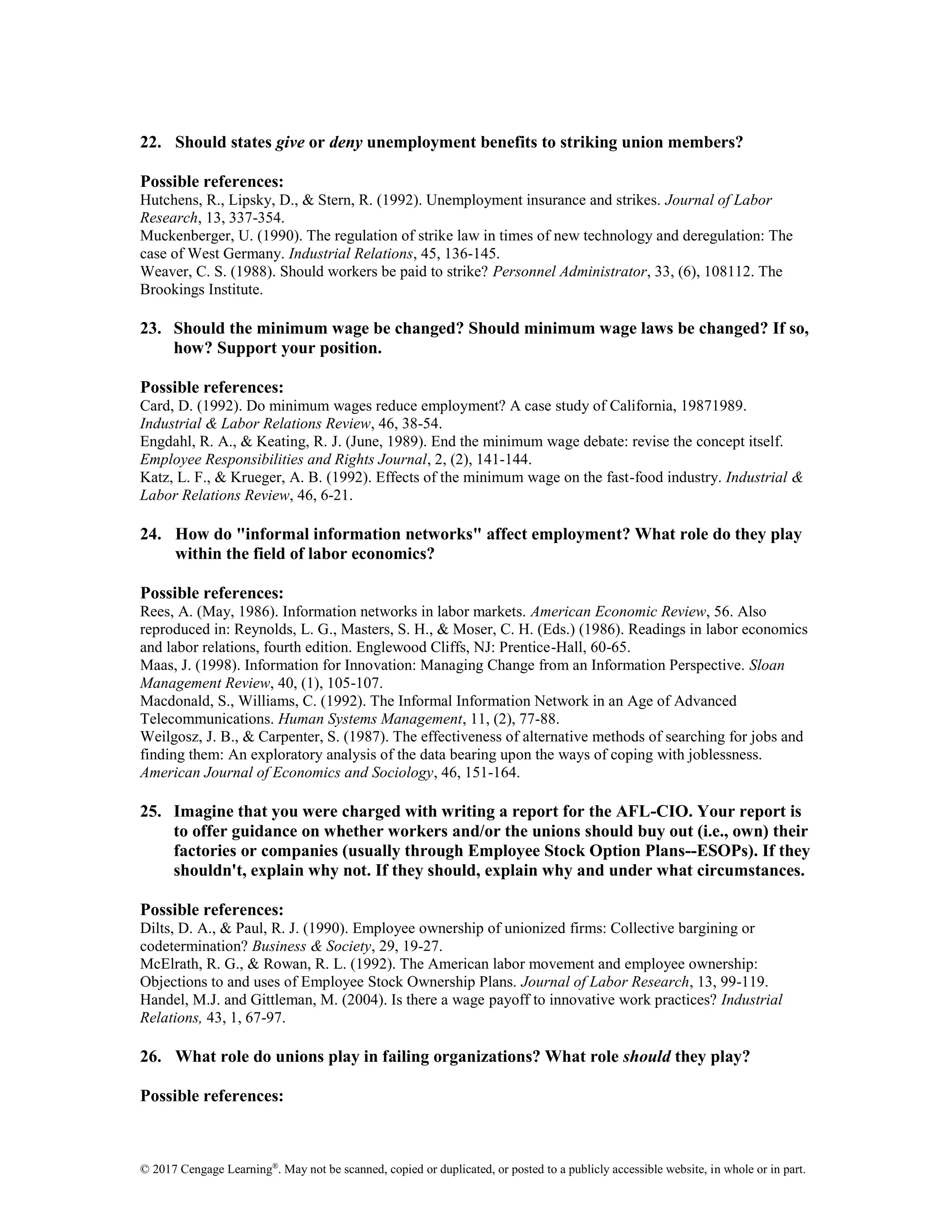 Labor Relations Process 11th Edition Holley Solutions Manual | PDF