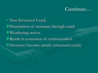 Building cracks for structural and non structural | PPT