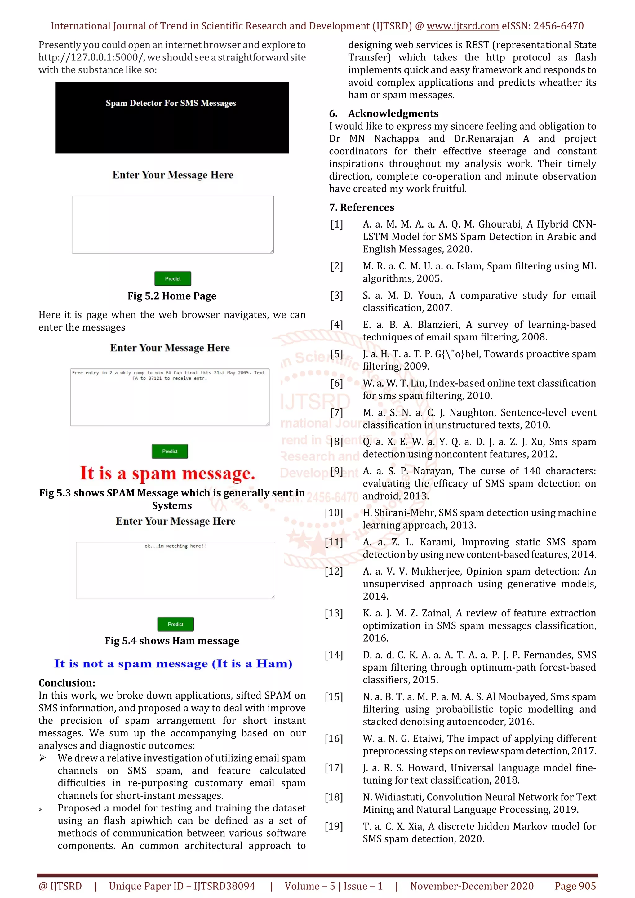 A Comparative Study for SMS Spam Detection | PDF
