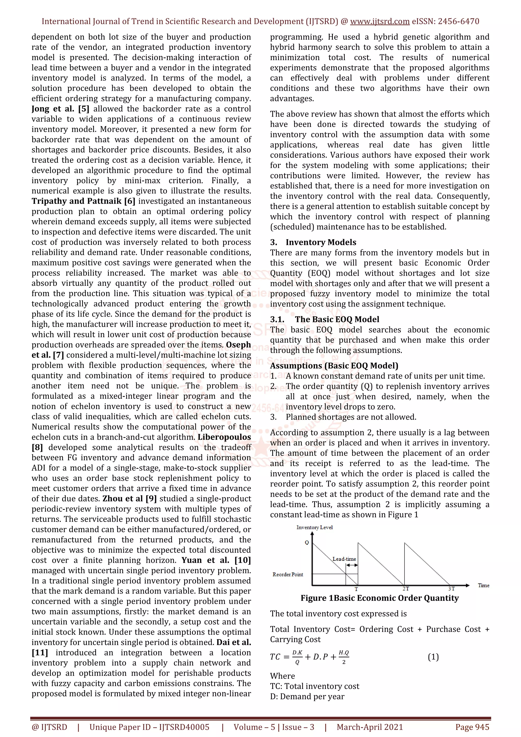 A Proposed Fuzzy Inventory Management Policy | PDF | Logistics | Business