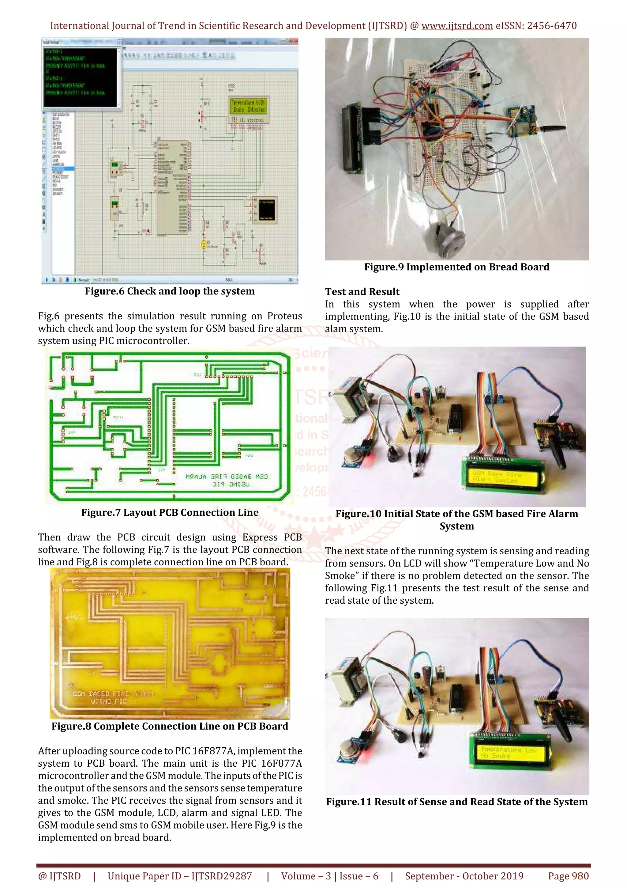 Design and Construction of GSM Based Fire Alarm System using PIC Microcontroller | PDF