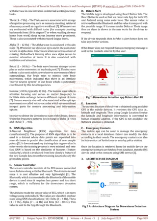 Detection of Drowsiness using Electroencephalograph Sensor | PDF