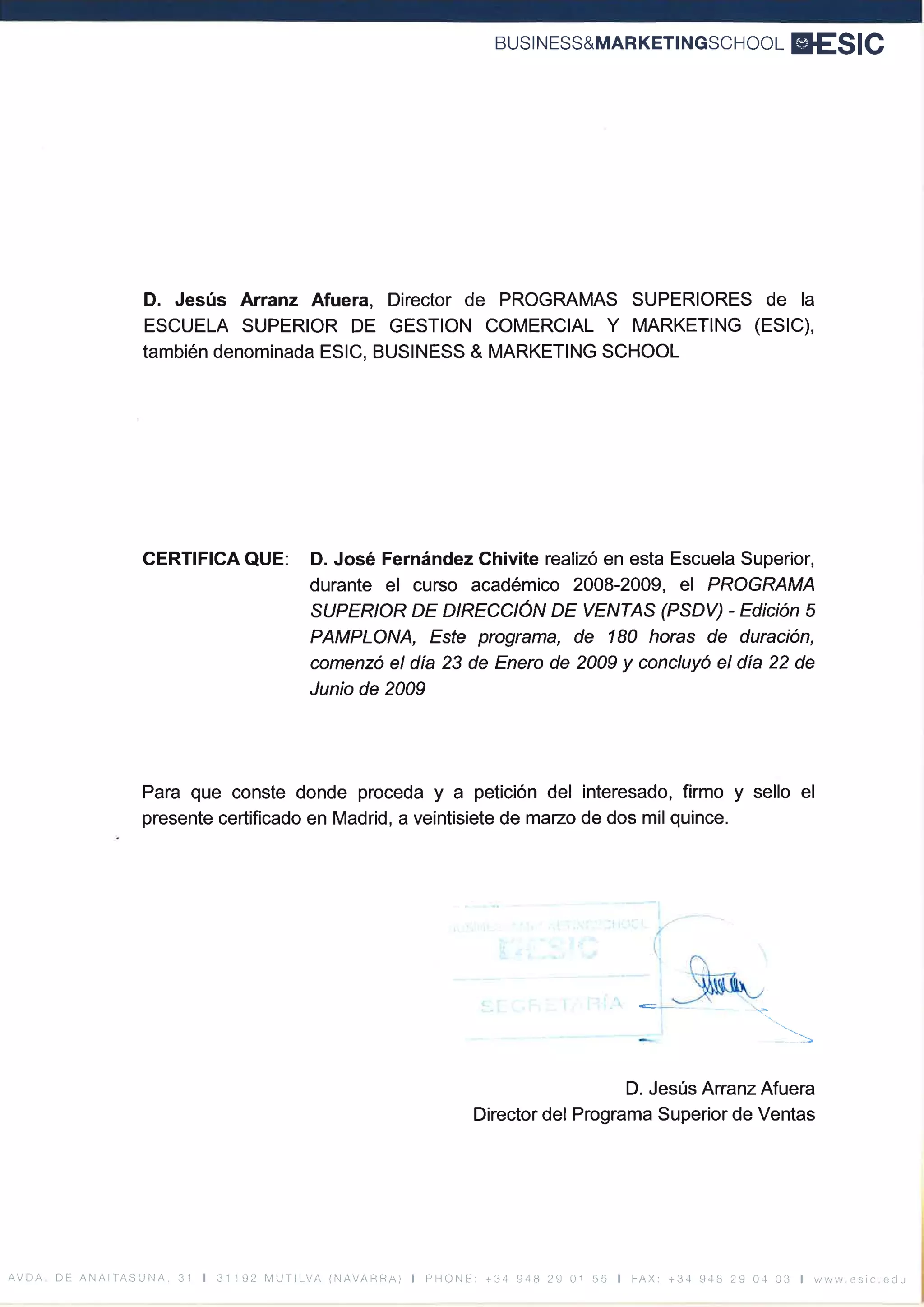 ESIC Certificate | PDF