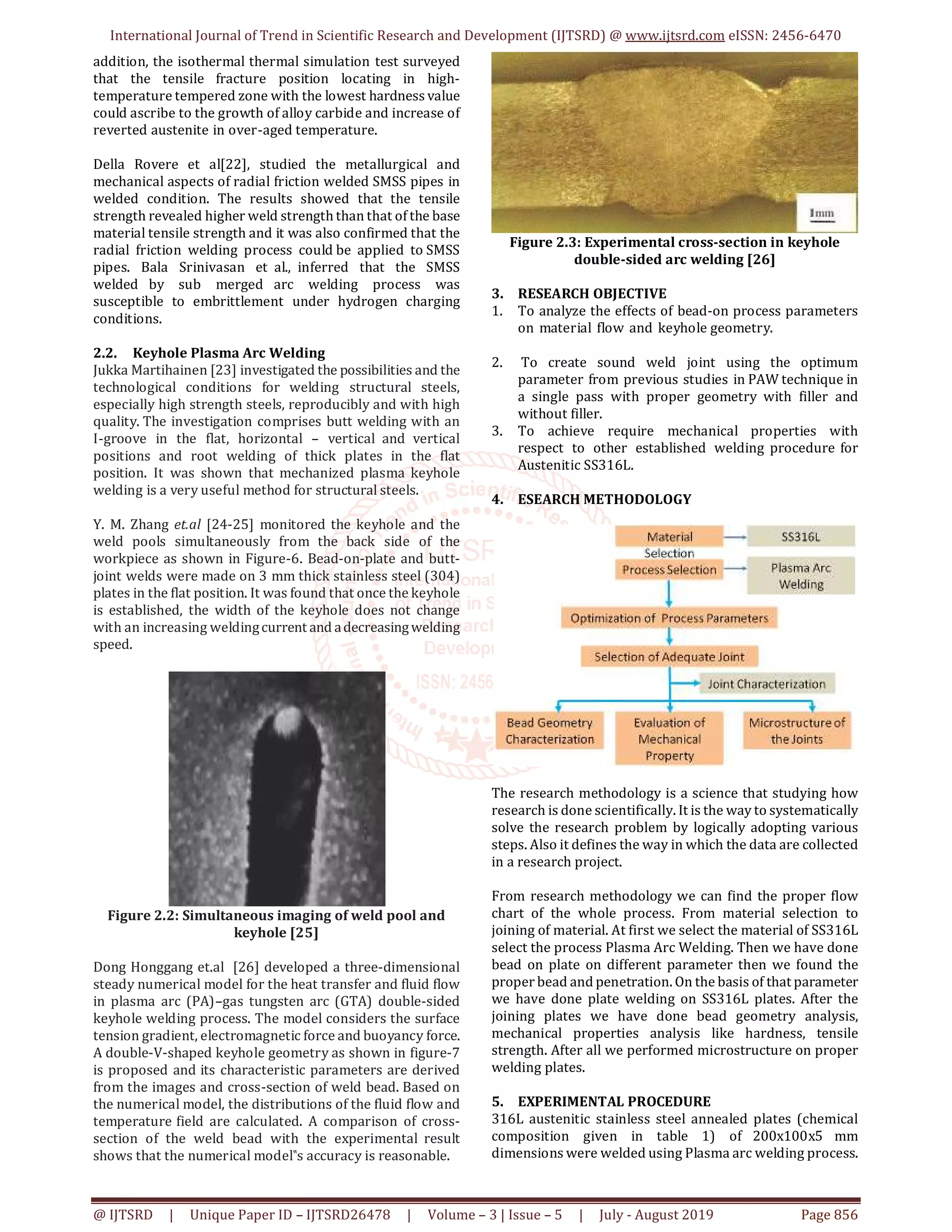 Microstructural and Mechanical Properties Analysis of Plasma ARC Welded 316L Austenitic ...