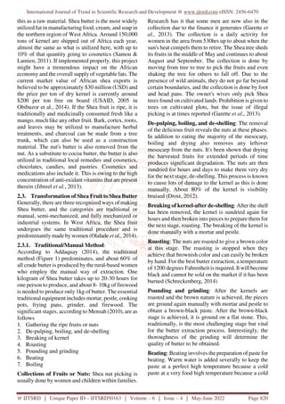 Preliminary Examination of the Processes of Production and Value Chain ...