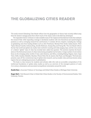 The Globalizing Cities Reader 2nd Edition Xuefei Ren Roger Keil | PDF