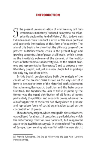 The Multidimensional Crisis And Inclusive Democracy Takis Fotopoulos | PDF