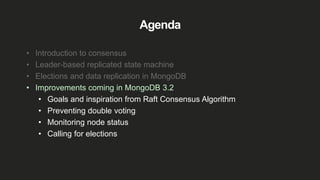 Replication Election and Consensus Algorithm Refinements for MongoDB 3.2 | PPT