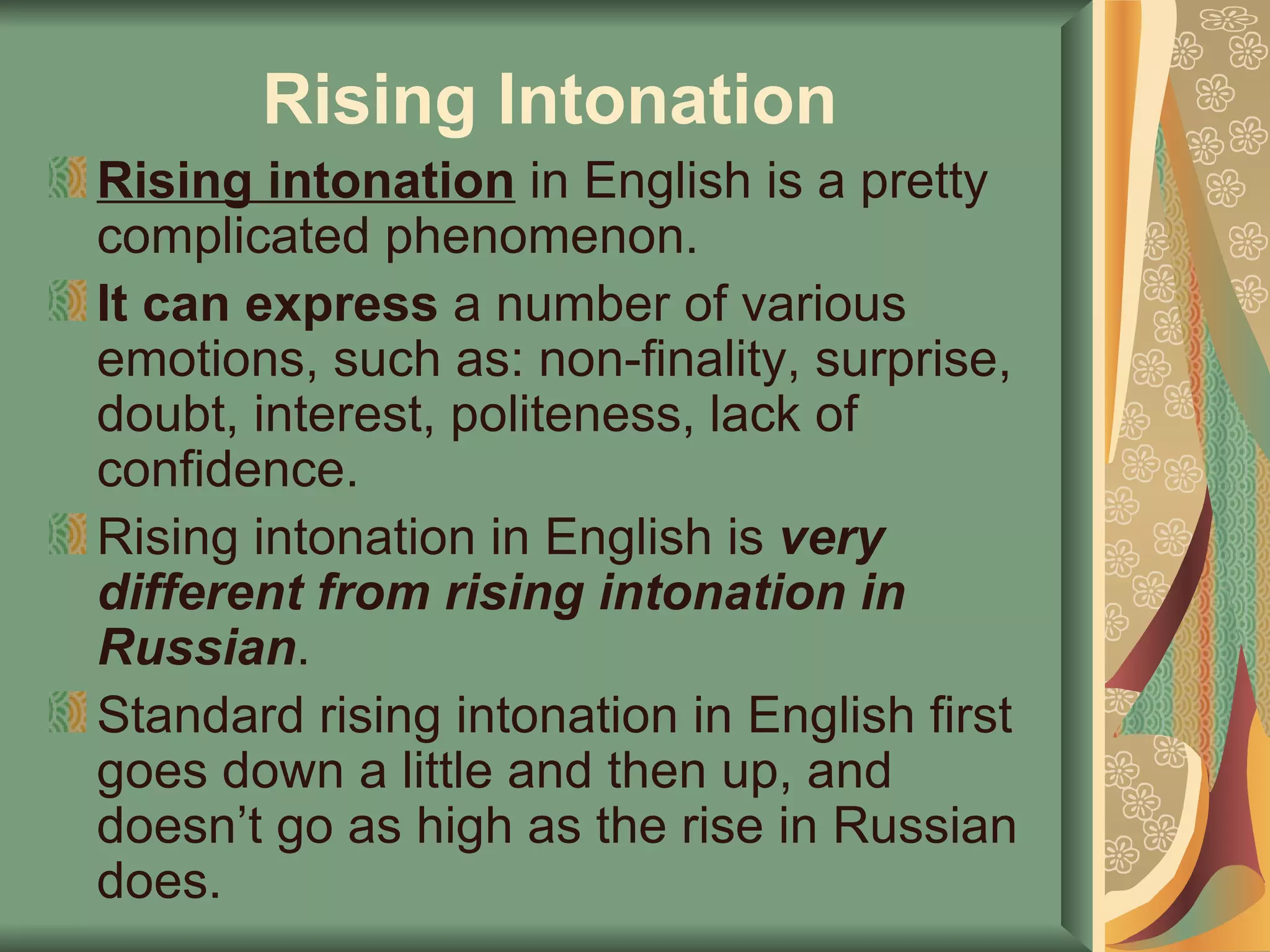 INTONATION AND ITS FUNCTIONS | PPT