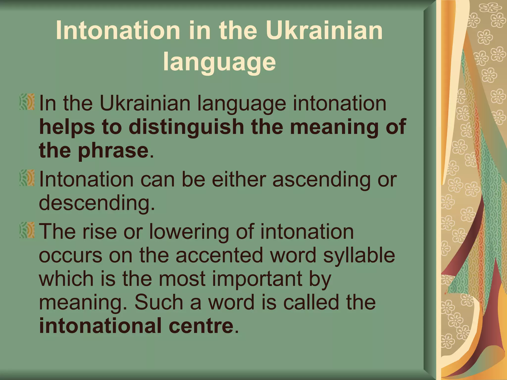 INTONATION AND ITS FUNCTIONS | PPT