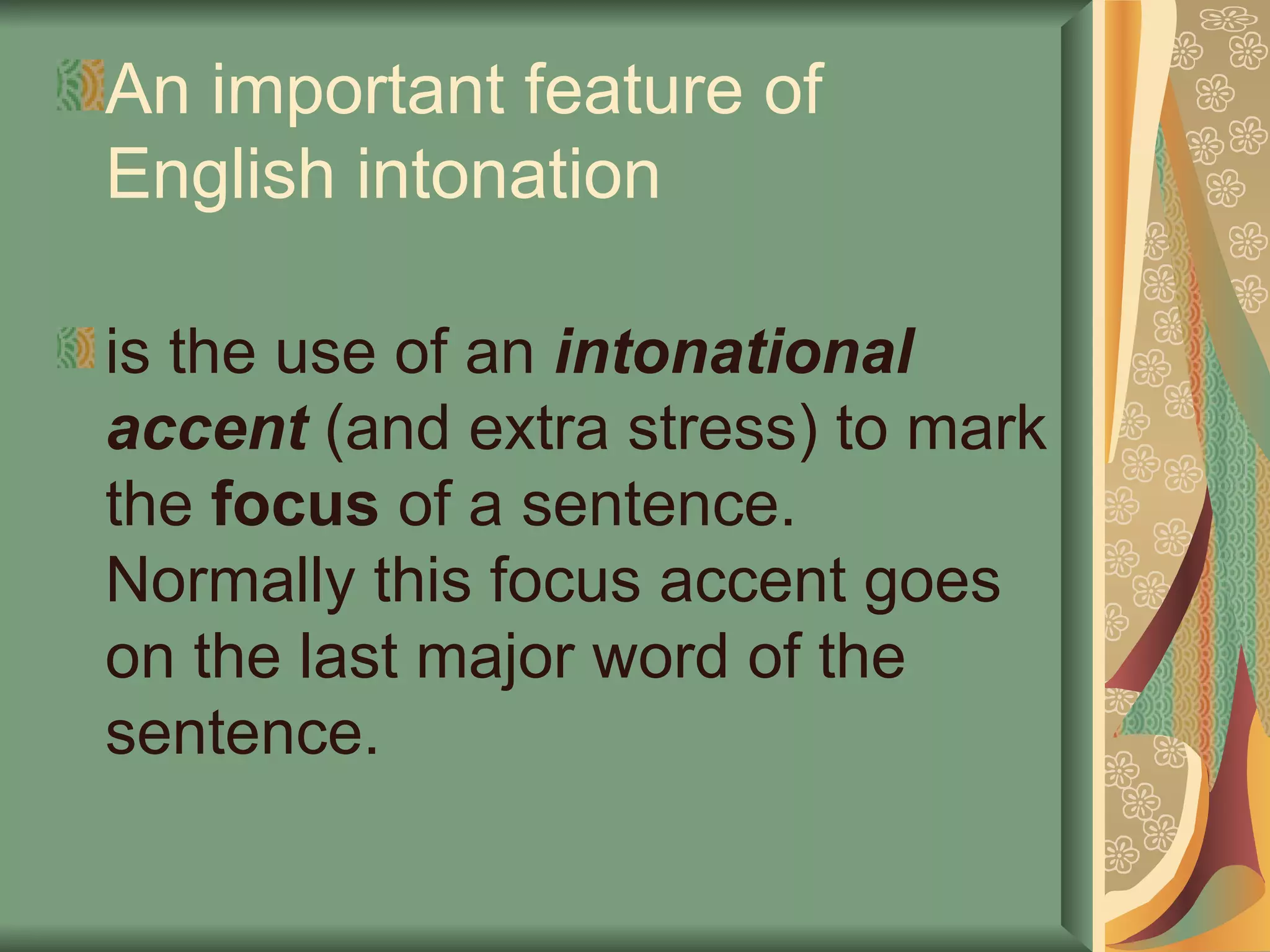INTONATION AND ITS FUNCTIONS | PPT