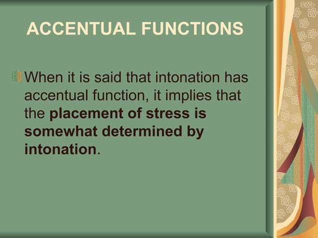 INTONATION AND ITS FUNCTIONS | PPT | World/International Music | Music