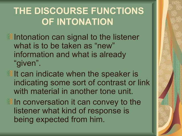 INTONATION AND ITS FUNCTIONS | PPT | World/International Music | Music