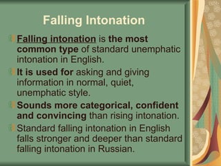 INTONATION AND ITS FUNCTIONS | PPT