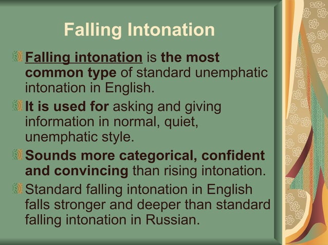 INTONATION AND ITS FUNCTIONS | PPT | World/International Music | Music