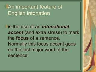 INTONATION AND ITS FUNCTIONS | PPT