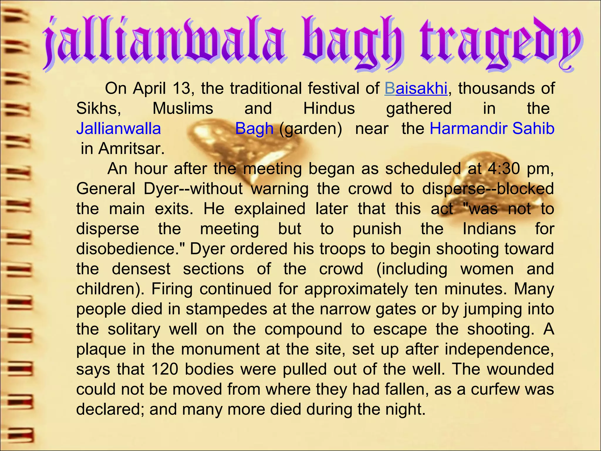 Jallianwala Bagh massacre | PPT