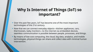 iot introduction notes internet of things | PPT