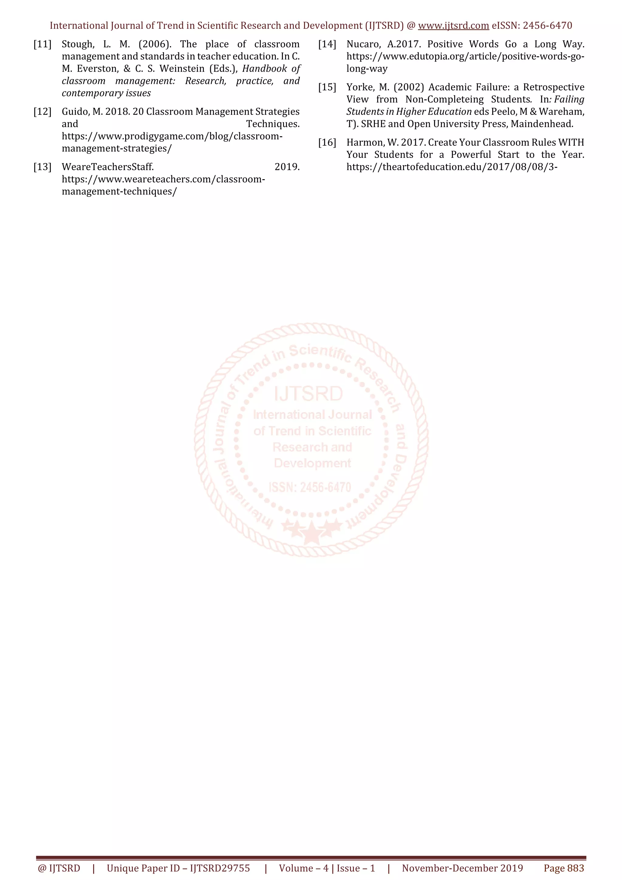 21ST Century Education: Classroom Management beyond Perspective | PDF