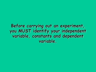Designing Experiment | PPT