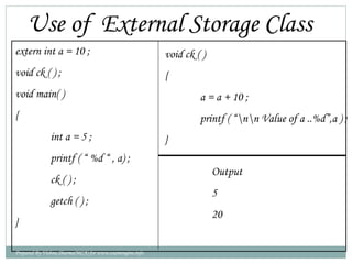 storage class | PPT