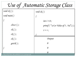 storage class | PPT