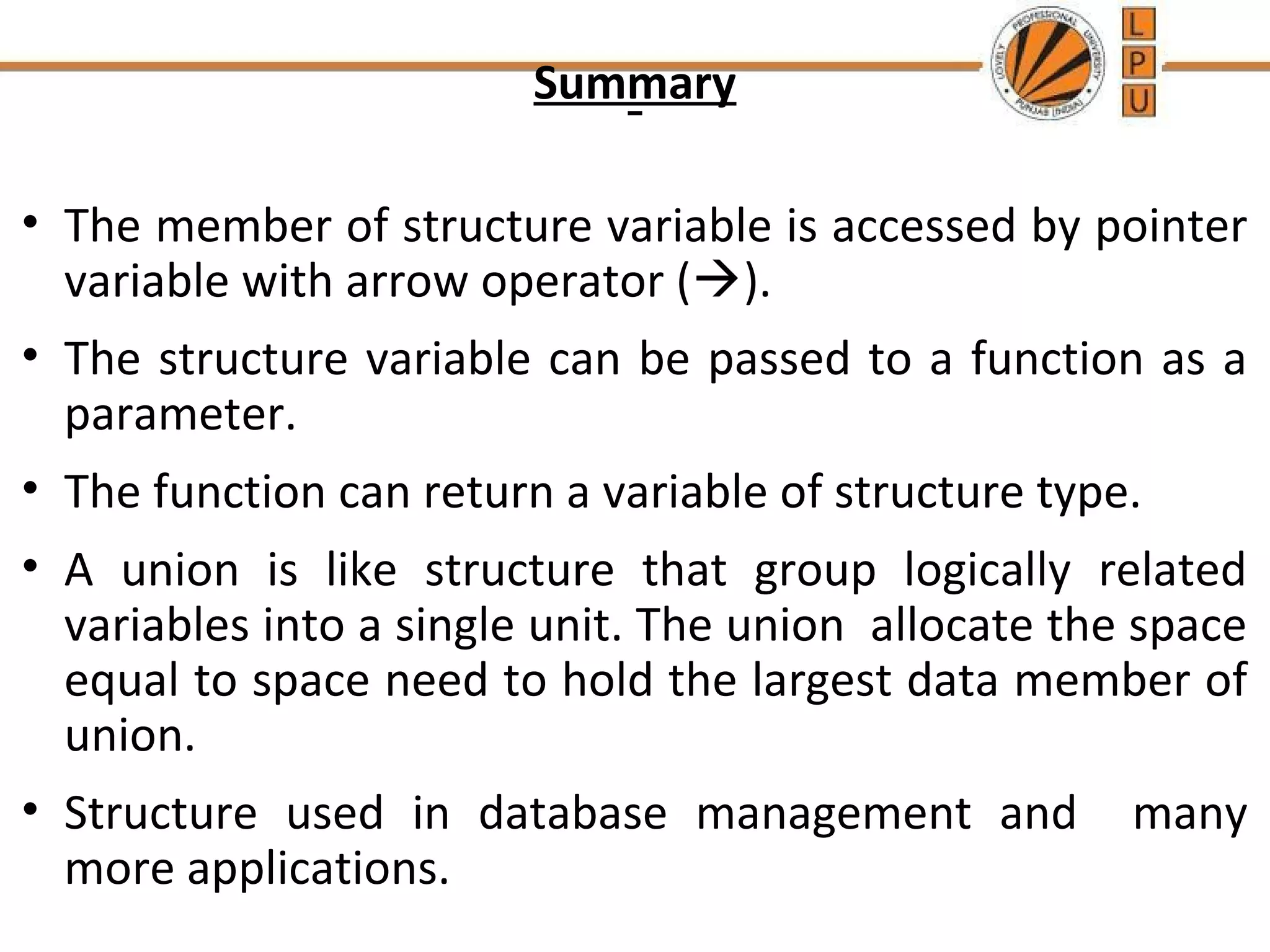 structure and union | PPT