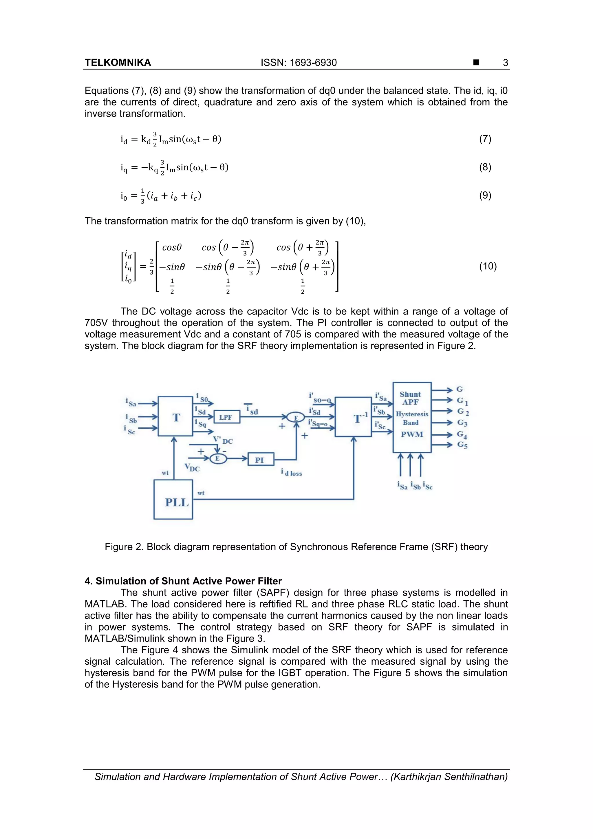 Simulation And Hardware Implementation Of Shunt Active Power Filter