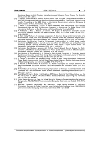 Simulation and Hardware Implementation of Shunt Active Power Filter Based on Synchronous ...