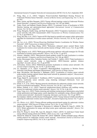 Intelligent Efficient Routing and Localization in the Underwater Wireless Sensor Network to ...