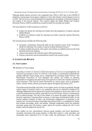 Exploring the Selection and Training of Tour Leaders: An Evaluation ...