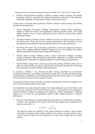 Research on Integrated Learning Algorithm Model of Bank Customer Churn Prediction | PDF