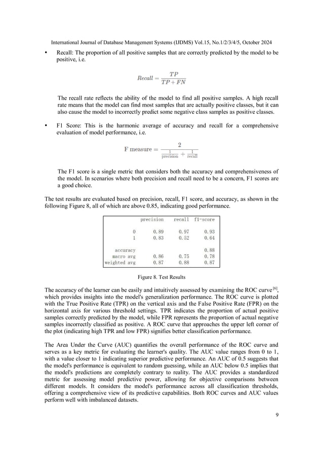Research on Integrated Learning Algorithm Model of Bank Customer Churn Prediction | PDF
