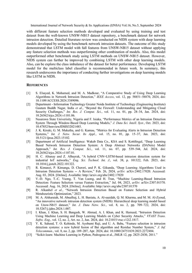Comparative Analysis Of Feature Selection Techniques For Lstm Based