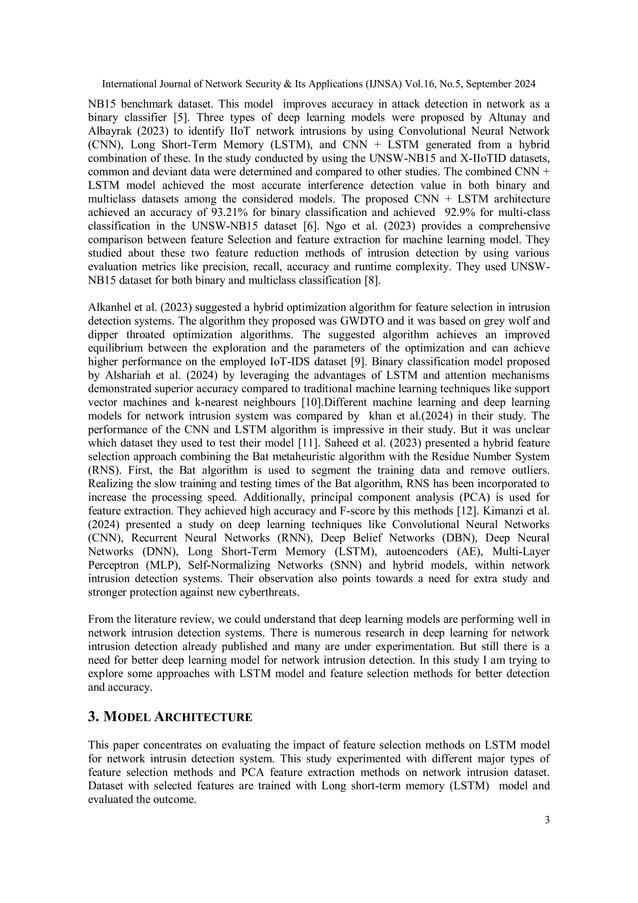 Comparative Analysis Of Feature Selection Techniques For Lstm Based