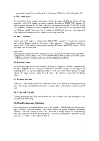 COMPARATIVE ANALYSIS OF FEATURE SELECTION TECHNIQUES FOR LSTM BASED NETWORK INTRUSION DETECTION ...