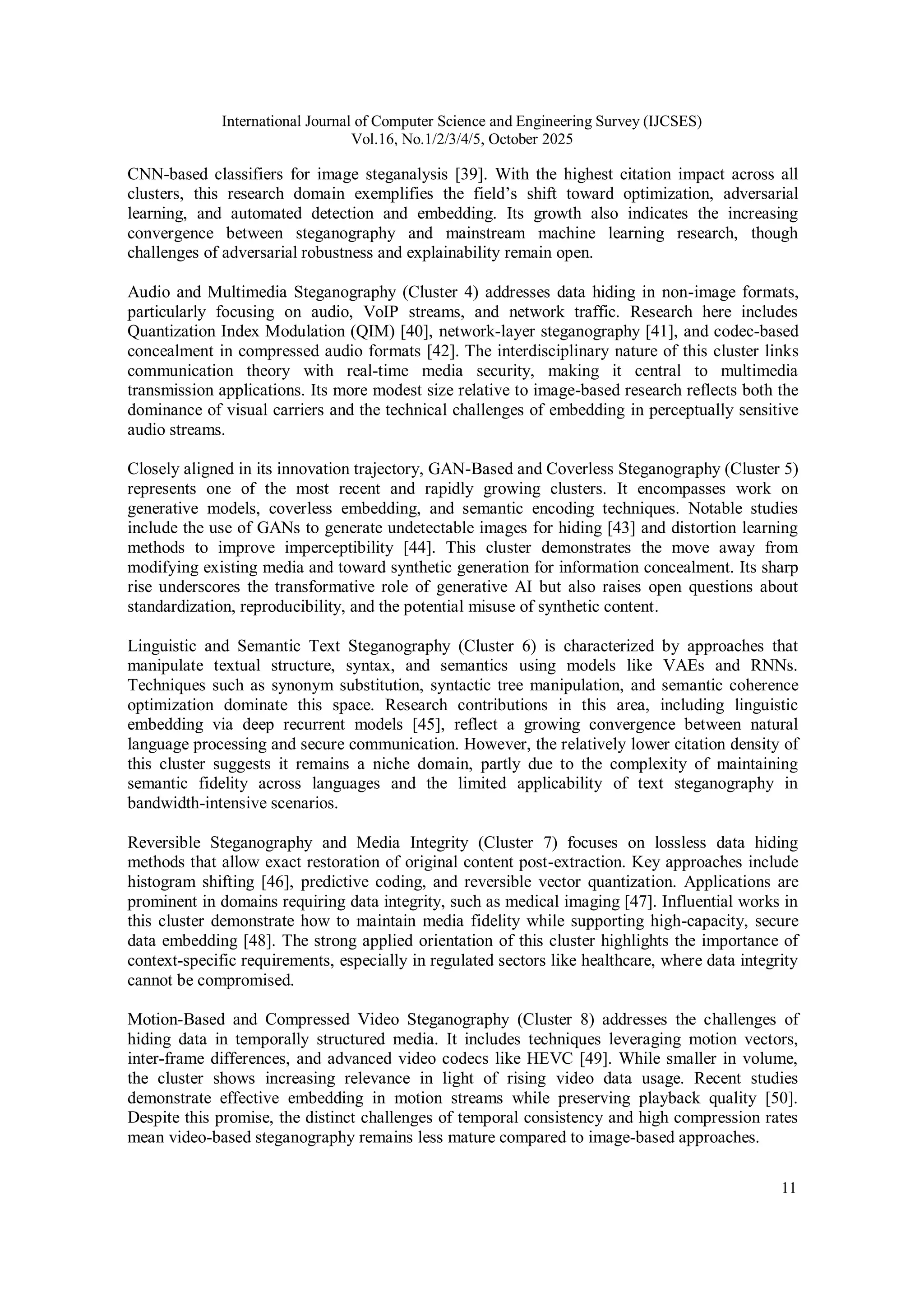 Steganography Research Landscape: A Brief Century-long Bibliometric Study | PDF