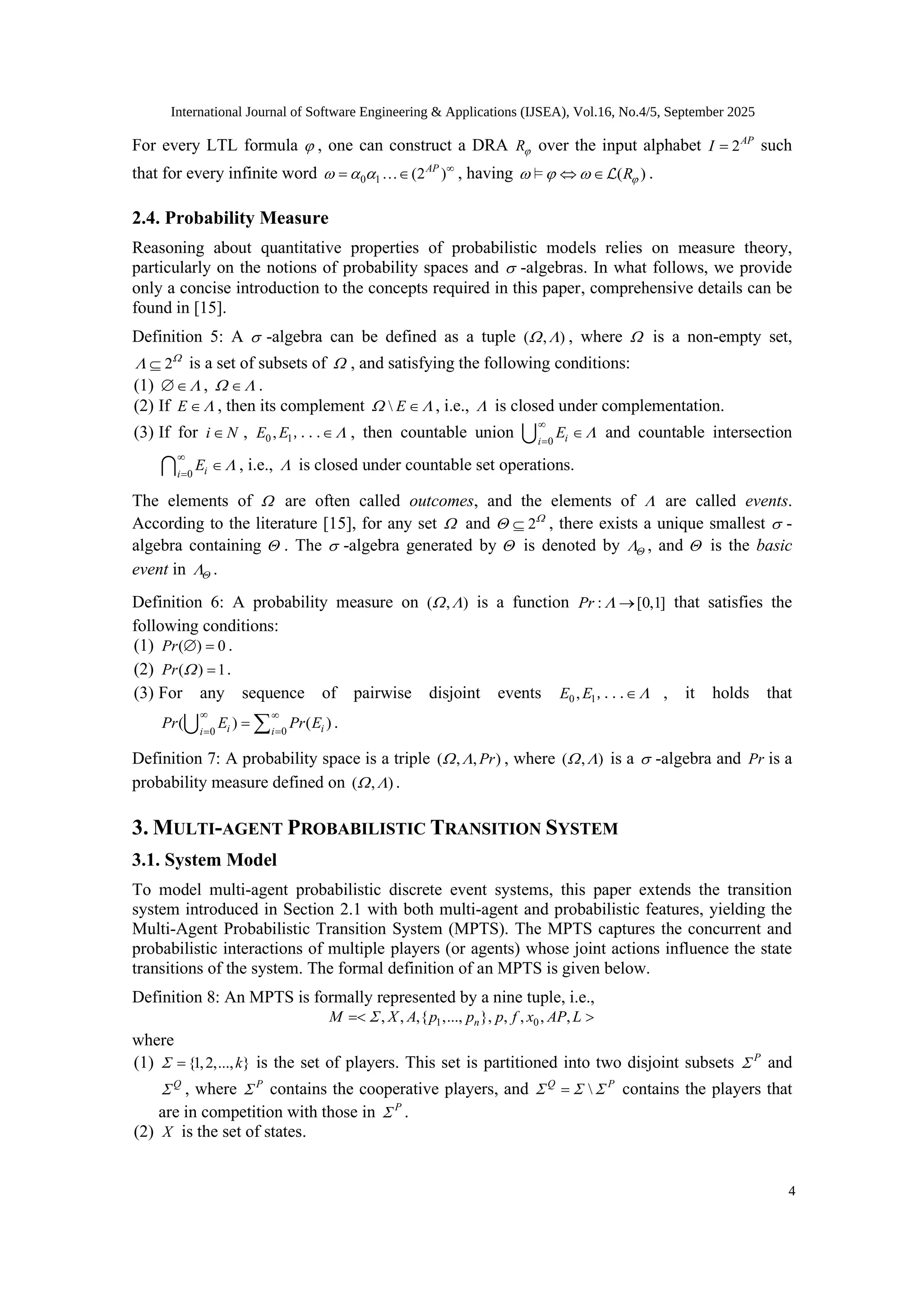 Controller Synthesis Method for Multiagent System Based on Temporal Logic Specification | PDF